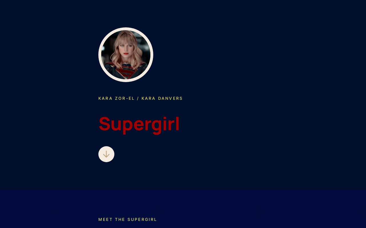 Supergirl Carrd